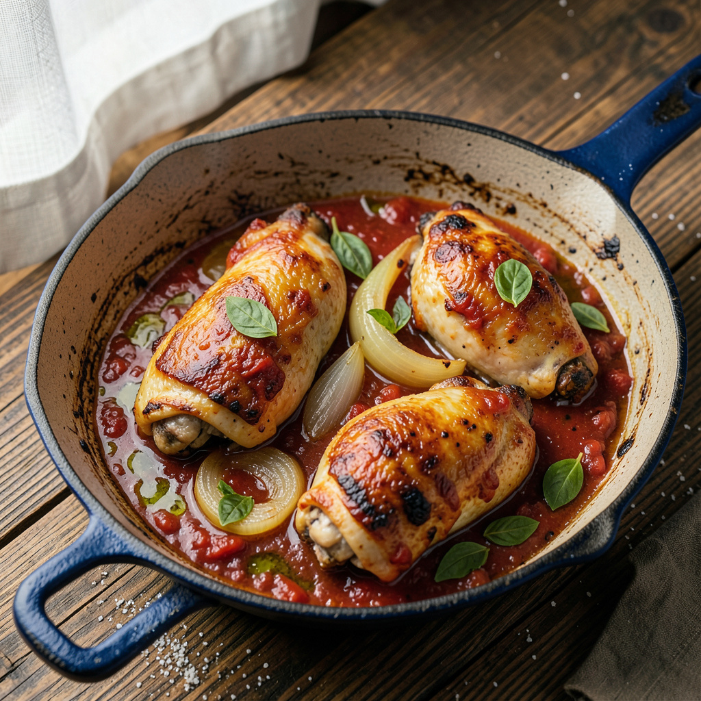 Chicken in Red Sauce Recipe: Rich, Tomato-Braised Comfort in 40 Minutes ...