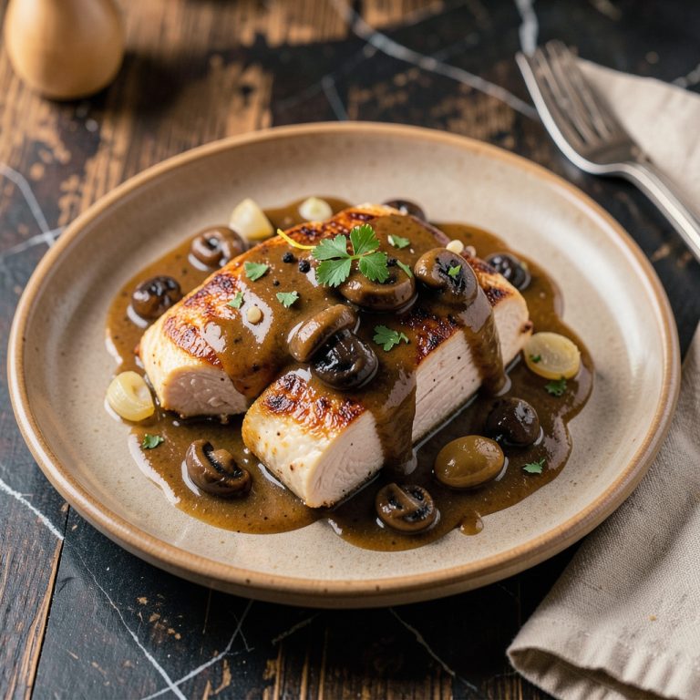Mushroom Sauce for Chicken Recipe: Creamy, Umami-Rich Pan Gravy - Sauce ...
